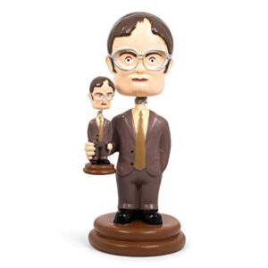 Surreal Entertainment The Office Double Dwight Resin Bobblehead | Collectible Action Figure Statue, Desk Toy Accessories | Novelty Gifts for Home Office Decor | 5 Inches Tall