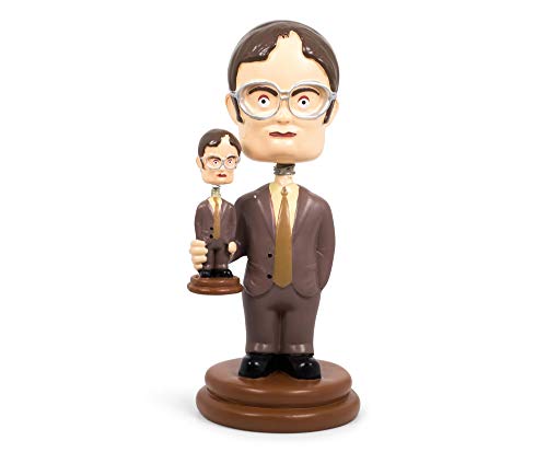 Surreal Entertainment The Office Double Dwight Resin Bobblehead | Collectible Action Figure Statue, Desk Toy Accessories | Novelty Gifts for Home Office Decor | 5 Inches Tall