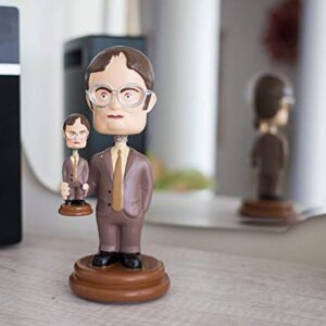 Surreal Entertainment The Office Double Dwight Resin Bobblehead | Collectible Action Figure Statue, Desk Toy Accessories | Novelty Gifts for Home Office Decor | 5 Inches Tall