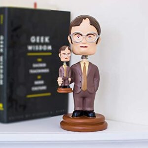 Surreal Entertainment The Office Double Dwight Resin Bobblehead | Collectible Action Figure Statue, Desk Toy Accessories | Novelty Gifts for Home Office Decor | 5 Inches Tall