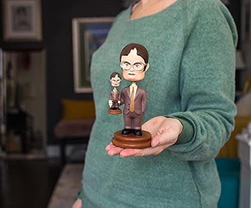 Surreal Entertainment The Office Double Dwight Resin Bobblehead | Collectible Action Figure Statue, Desk Toy Accessories | Novelty Gifts for Home Office Decor | 5 Inches Tall