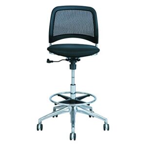 Safco Products 6820BL Reve Extended Height Mesh Back Task Chair, Black