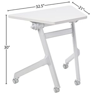 Safco Products Learn Nesting Trapezoid Desk, Small Corner Desk for Classrooms & Custom Classroom Layouts (Pebble Gray)