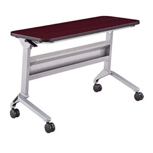 safco products flip-n-go training table, regal mahogany