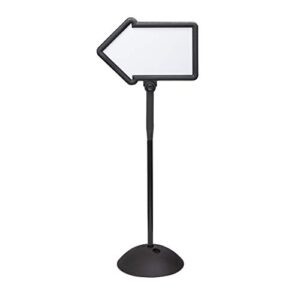 Safco Products Write Way Rectangle Message Sign 4117BL, Black & Write Way Directional Arrow Sign 4173BL, Black, Magnetic Dual-Sided Dry Erase Board, Indoor and Outdoor Use