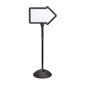 Safco Products Write Way Rectangle Message Sign 4117BL, Black & Write Way Directional Arrow Sign 4173BL, Black, Magnetic Dual-Sided Dry Erase Board, Indoor and Outdoor Use