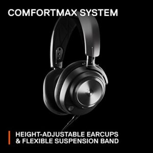 SteelSeries Arctis Nova ProMulti-System Gaming Headset - Premium Hi-Fi Drivers - Hi-Res Audio - 360° Spatial Audio - GameDAC Gen 2 - ESS Sabre Quad-DAC - Stealth Retractable Mic - PC, PS5, PS4, Switch