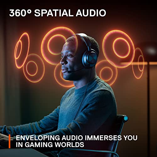 SteelSeries Arctis Nova ProMulti-System Gaming Headset - Premium Hi-Fi Drivers - Hi-Res Audio - 360° Spatial Audio - GameDAC Gen 2 - ESS Sabre Quad-DAC - Stealth Retractable Mic - PC, PS5, PS4, Switch