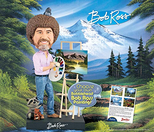 Royal Bobbles Bob Ross Bobblehead, Premium Polyresin Lifelike Figure, Unique Serial Number, Exquisite Detail