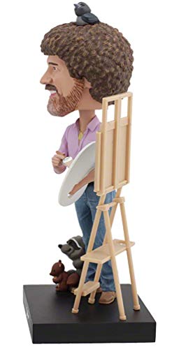 Royal Bobbles Bob Ross Bobblehead, Premium Polyresin Lifelike Figure, Unique Serial Number, Exquisite Detail