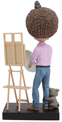 Royal Bobbles Bob Ross Bobblehead, Premium Polyresin Lifelike Figure, Unique Serial Number, Exquisite Detail