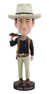 royal bobbles john wayne cowboy bobblehead, premium polyresin lifelike figure, unique serial number, exquisite detail