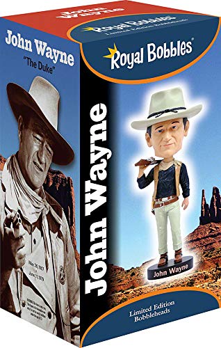 Royal Bobbles John Wayne Cowboy Bobblehead, Premium Polyresin Lifelike Figure, Unique Serial Number, Exquisite Detail