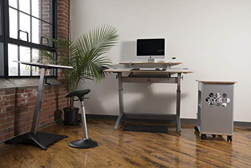 Safco Products 1964WH Focal Brio Adjustable-Height Standing Desk, White