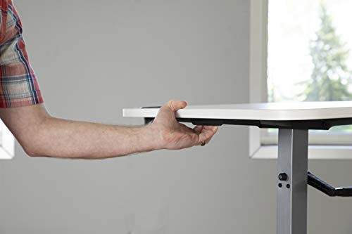 Safco Products 1964WH Focal Brio Adjustable-Height Standing Desk, White