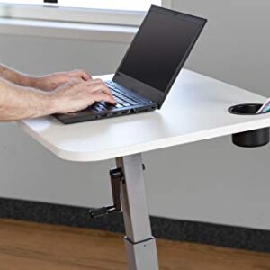 Safco Products 1964WH Focal Brio Adjustable-Height Standing Desk, White