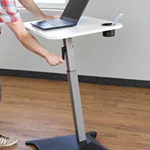 Safco Products 1964WH Focal Brio Adjustable-Height Standing Desk, White