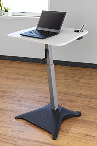 Safco Products 1964WH Focal Brio Adjustable-Height Standing Desk, White