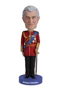 royal bobbles charles iii nostalgic limited edition prince bobblehead, premium polyresin lifelike figure, unique serial number, exquisite detail