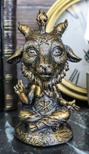 ebros whimsical sabbatic goat of mendes samael lilith baphomet bobblehead figurine laveyan satanic devil baphomet worship lucifer the caduceus symbol bobble heads