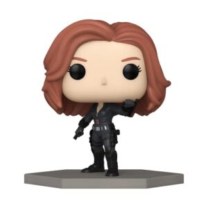 funko pop! marvel: captain america: civil war build a scene - black widow, amazon exclusive, figure 4 of 12