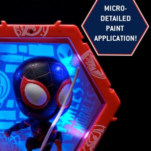 WOW! PODS Avengers Collection - Miles Morales | Superhero Light-Up Bobble-Head Figure | Official Marvel Collectable Toys & Gifts