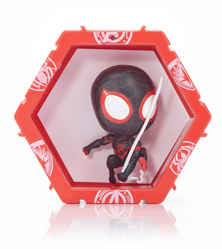 WOW! PODS Avengers Collection - Miles Morales | Superhero Light-Up Bobble-Head Figure | Official Marvel Collectable Toys & Gifts