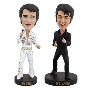 royal bobbles elvis presley, aloha from hawaii bobblehead & '68 comeback special bobblehead bundle pack