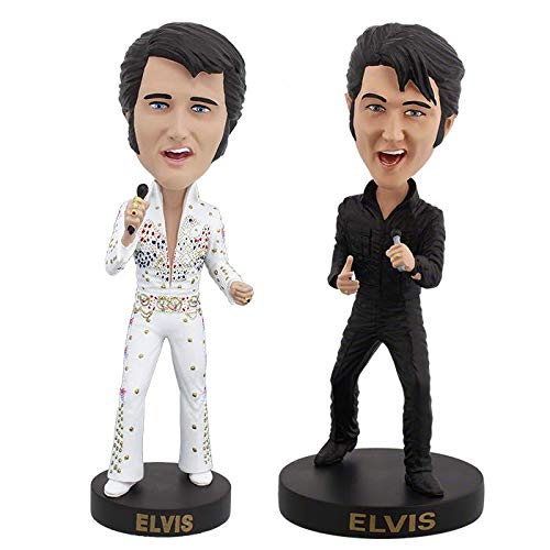 Royal Bobbles Elvis Presley, Aloha from Hawaii Bobblehead & '68 Comeback Special Bobblehead Bundle Pack