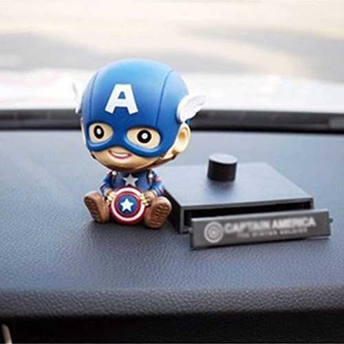 Cute Cartoon Toys Car Decorations Cartoon Hero Phone Holder Bobblehead Doll Car Interior Accessories Dashboard Phone Holder, Cute Hero Bobble Head for Car Dashboard Toys Big Hero