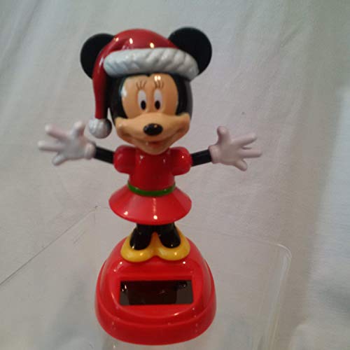 Minnie Mouse Christmas Minnie Solar Character, Dancer Bobble Head