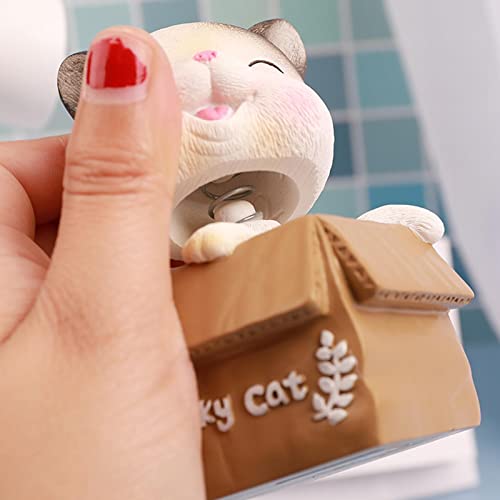 ADJ Bobbleheads for Car Dashboard, Lucky Cat Dashboard Car Ornaments Bobble Head Cat Pet Toy, Shaking Head Cat Decor for Car Interior, Automotive Dashboard Home Desktop Decoration