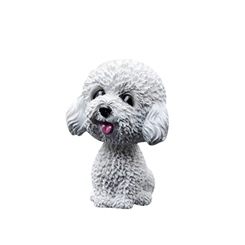 Fulenyi Bobble Head Car Decoration Nodding Dog Ornaments High Emulation Dog Dashboard Crafts Dog Lover Gift for Car Vehicle Desk Decor Baby Kids Toy