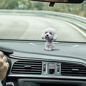 Fulenyi Bobble Head Car Decoration Nodding Dog Ornaments High Emulation Dog Dashboard Crafts Dog Lover Gift for Car Vehicle Desk Decor Baby Kids Toy