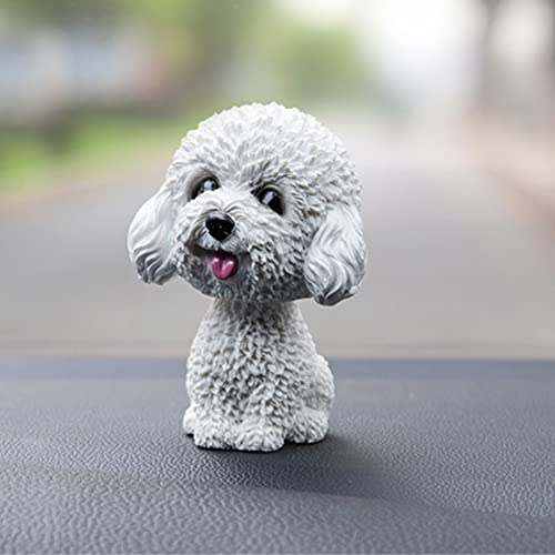 Fulenyi Bobble Head Car Decoration Nodding Dog Ornaments High Emulation Dog Dashboard Crafts Dog Lover Gift for Car Vehicle Desk Decor Baby Kids Toy