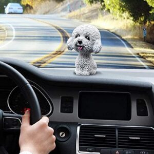 Fulenyi Bobble Head Car Decoration Nodding Dog Ornaments High Emulation Dog Dashboard Crafts Dog Lover Gift for Car Vehicle Desk Decor Baby Kids Toy