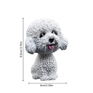 Fulenyi Bobble Head Car Decoration Nodding Dog Ornaments High Emulation Dog Dashboard Crafts Dog Lover Gift for Car Vehicle Desk Decor Baby Kids Toy