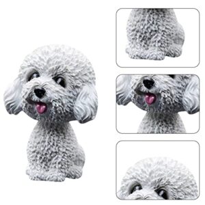 Fulenyi Bobble Head Car Decoration Nodding Dog Ornaments High Emulation Dog Dashboard Crafts Dog Lover Gift for Car Vehicle Desk Decor Baby Kids Toy