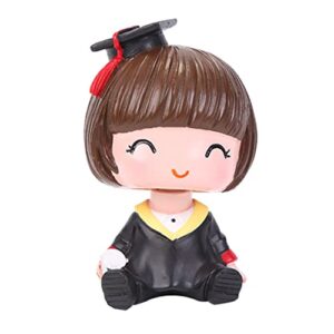 musisaly 1pc doctor bobble head ornament kids car toys desk decoration photo ornament graduation cake decor cupcake ornaments doctor figure toy shaking head toy car resin desktop ornament