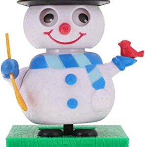 Christmas Solar Bobble Shaking Head Dancing Toy Head Shaking Doll Snowman Figurine Statue Car Dash Board Ornaments for Car Vehicle Decoration