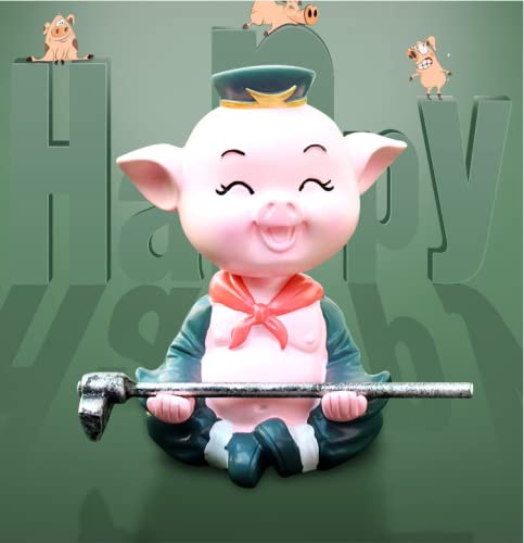 Cute Pig bobbleheads for Dashboard /Desk, car Decor Funny Figurines, Dancing Doll Head Stress Relief Gifts for Men Cars Decorations Anime Accessories Dashboard Decorations Hippie car