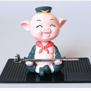 Cute Pig bobbleheads for Dashboard /Desk, car Decor Funny Figurines, Dancing Doll Head Stress Relief Gifts for Men Cars Decorations Anime Accessories Dashboard Decorations Hippie car