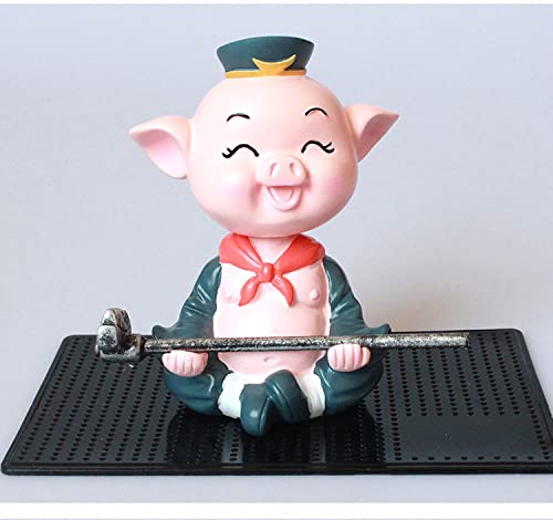 Cute Pig bobbleheads for Dashboard /Desk, car Decor Funny Figurines, Dancing Doll Head Stress Relief Gifts for Men Cars Decorations Anime Accessories Dashboard Decorations Hippie car