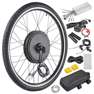 aw electric bike conversion kit 48v 1000w 26" front wheel e-bike conversion kit dual mode controller thumb throttle ebike wheel kit cycling hub conversion kit