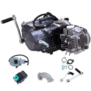 tfcfl 125cc engine 4 stroke motor single cylinder with air-cooled motor engine pit dirt bike for honda crf50 crf70 xr50 xr70 dirt pit bike motorcycle spark plug a7tc (125cc engine 4 stroke)