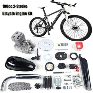 TFCFL 100CC 2-Stroke 36 Tooth Bicycle Engine Kit, Gas Motorized Bike Motor Set, Bike Modified Full Set Petrol Gas Motor Engine Kit for Most 26" /28" Bikes 48km/h (36 Tooth)