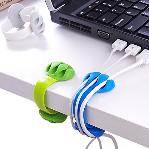 Jiulory Cable Holder - Cord Organizer - Cable Management Clips - Wire Holder System -3 Packs Multipurpose Cable Clips for Phone Chargers, USB Cables - Home, Office, Nightstand, Desk Organizer