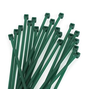 kinglake garden green zip ties 6 inch 3mm 100 pack green self-locking green nylon ties,premium plastic wire ties for indoor and outdoor