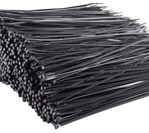 GTSE 12 Inch Black Zip Ties, 1,000 Bulk Pack, 50lb Strength, UV Resistant Long Nylon Cable Ties, Self-Locking 12" Tie Wraps