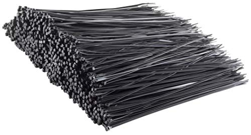 GTSE 12 Inch Black Zip Ties, 1,000 Bulk Pack, 50lb Strength, UV Resistant Long Nylon Cable Ties, Self-Locking 12" Tie Wraps